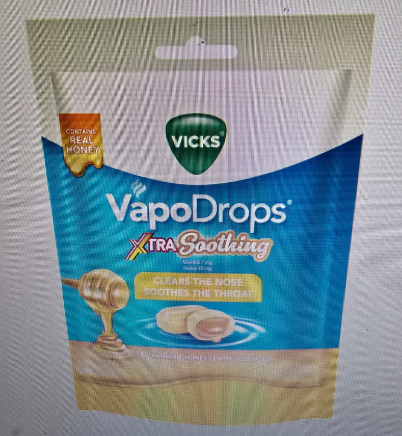 Vicks VapoDrops Xtra Soothing Honey 16 Pack – Better Value Pharmacy