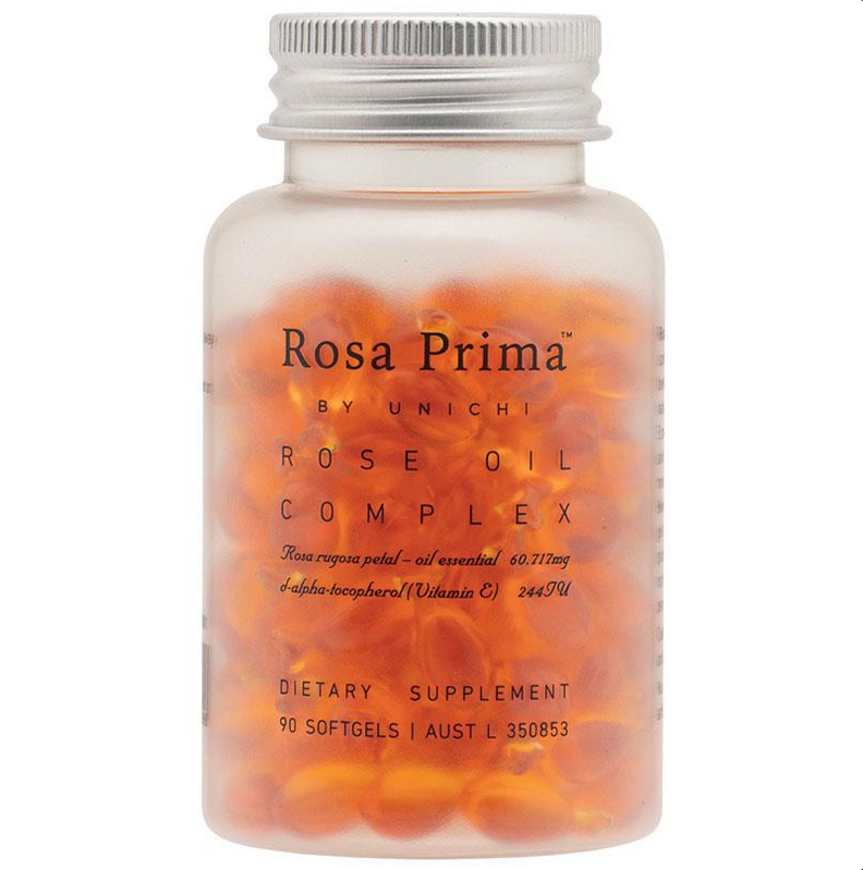 Unichi Rosa Prima Rose Oil Complex 90 Soft Capsules – Better Value Pharmacy