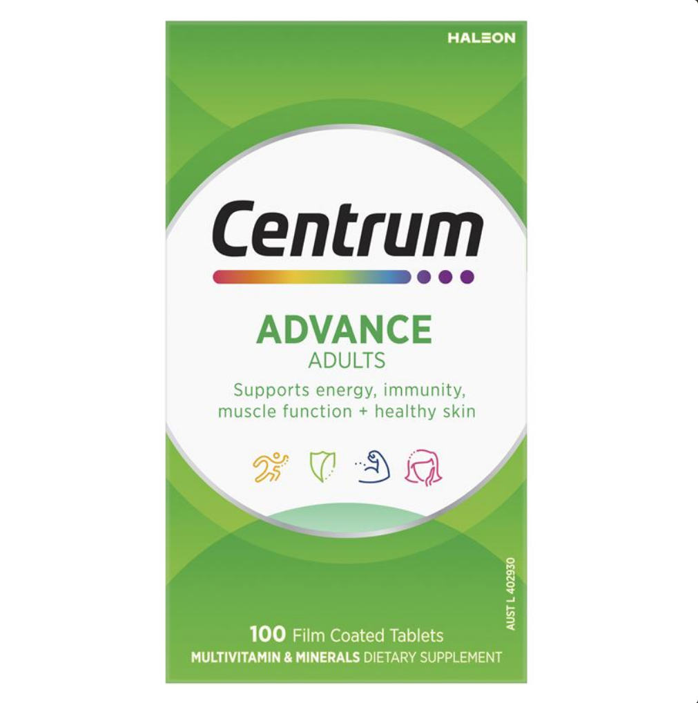 Centrum Advance Multivitamin 100 Tablets – Better Value Pharmacy