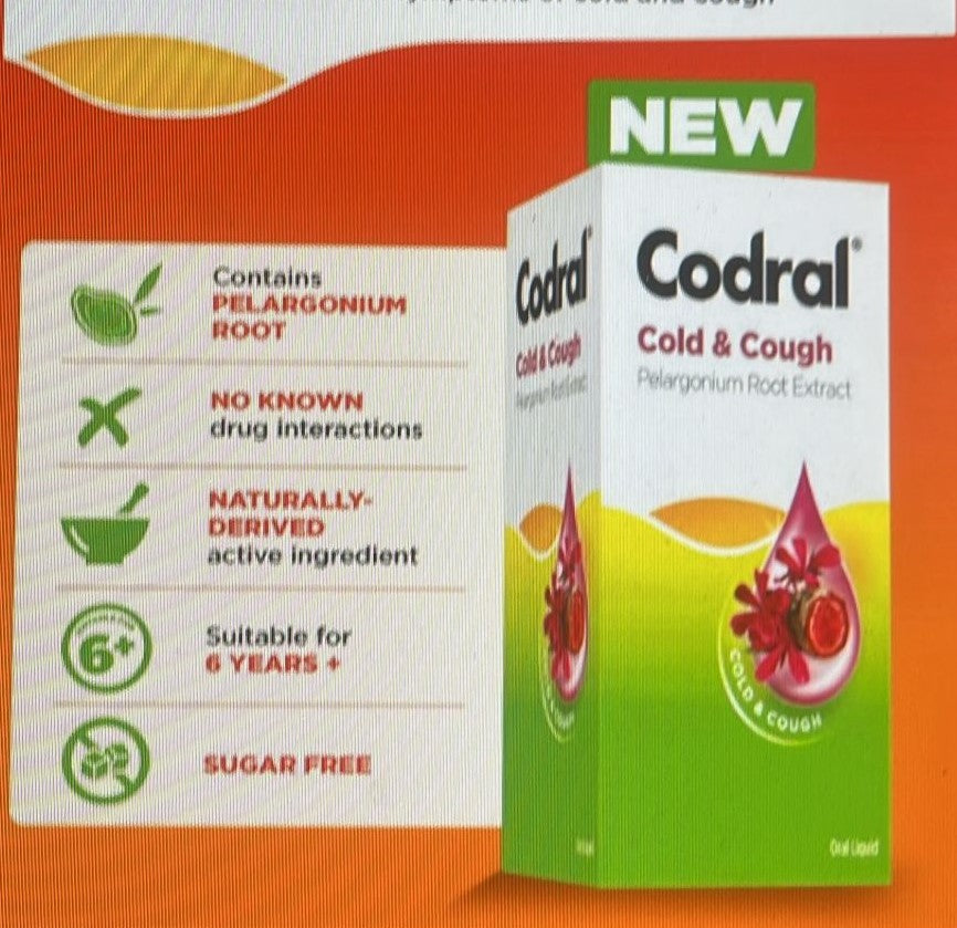 Codral Cold & Cough Pelargonium Root Extract 100mL – Better Value Pharmacy
