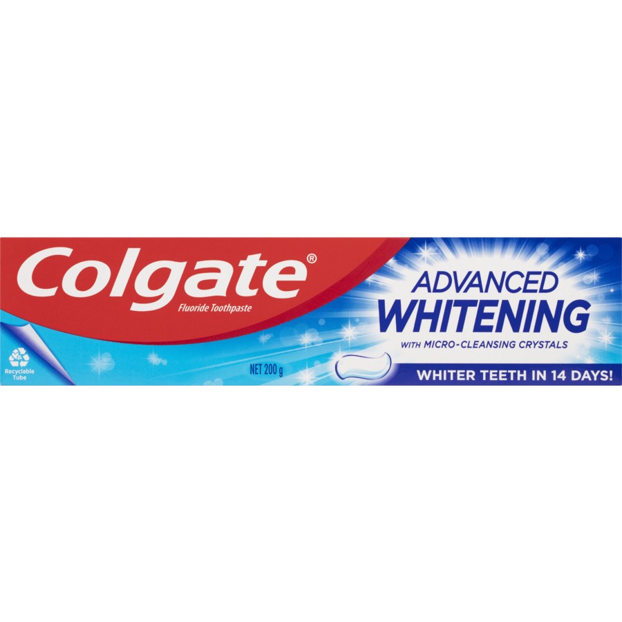 Colgate Advanced Whitening Toothpaste 200g – Better Value Pharmacy
