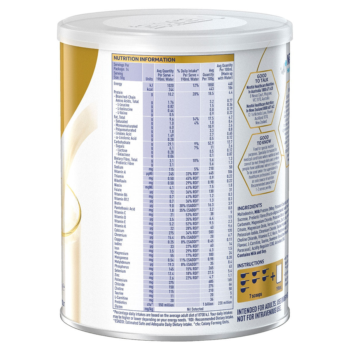 Sustagen Optimum Complete Nutrition Vanilla Flavour 800g – Better Value ...