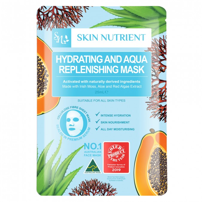 Skin Nutrient Hydrating and Aqua Replenishing Botanic Face Mask 25mL ...