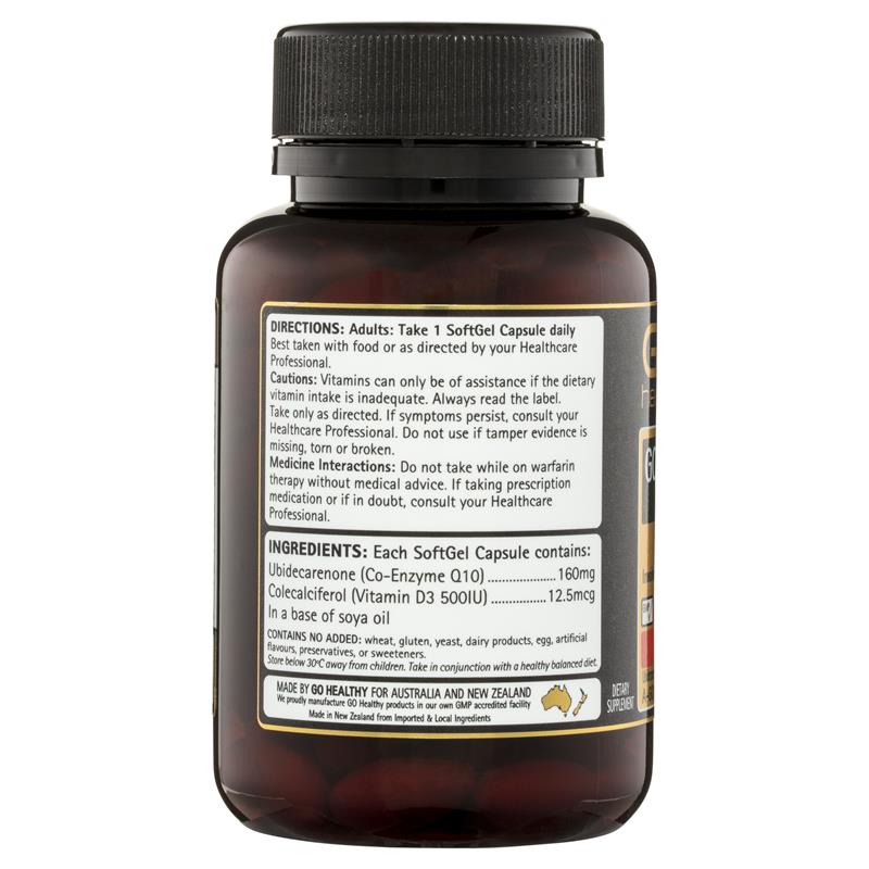 GO Healthy CoQ10 160mg 100 Softgel Capsules – Better Value Pharmacy