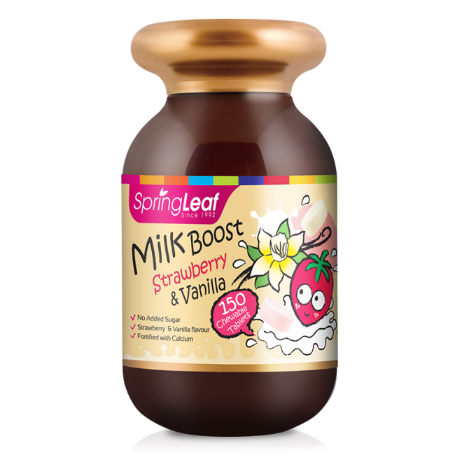 Springleaf Milk Boost Strawberry + Vanilla 150 Chewable Tablets ...