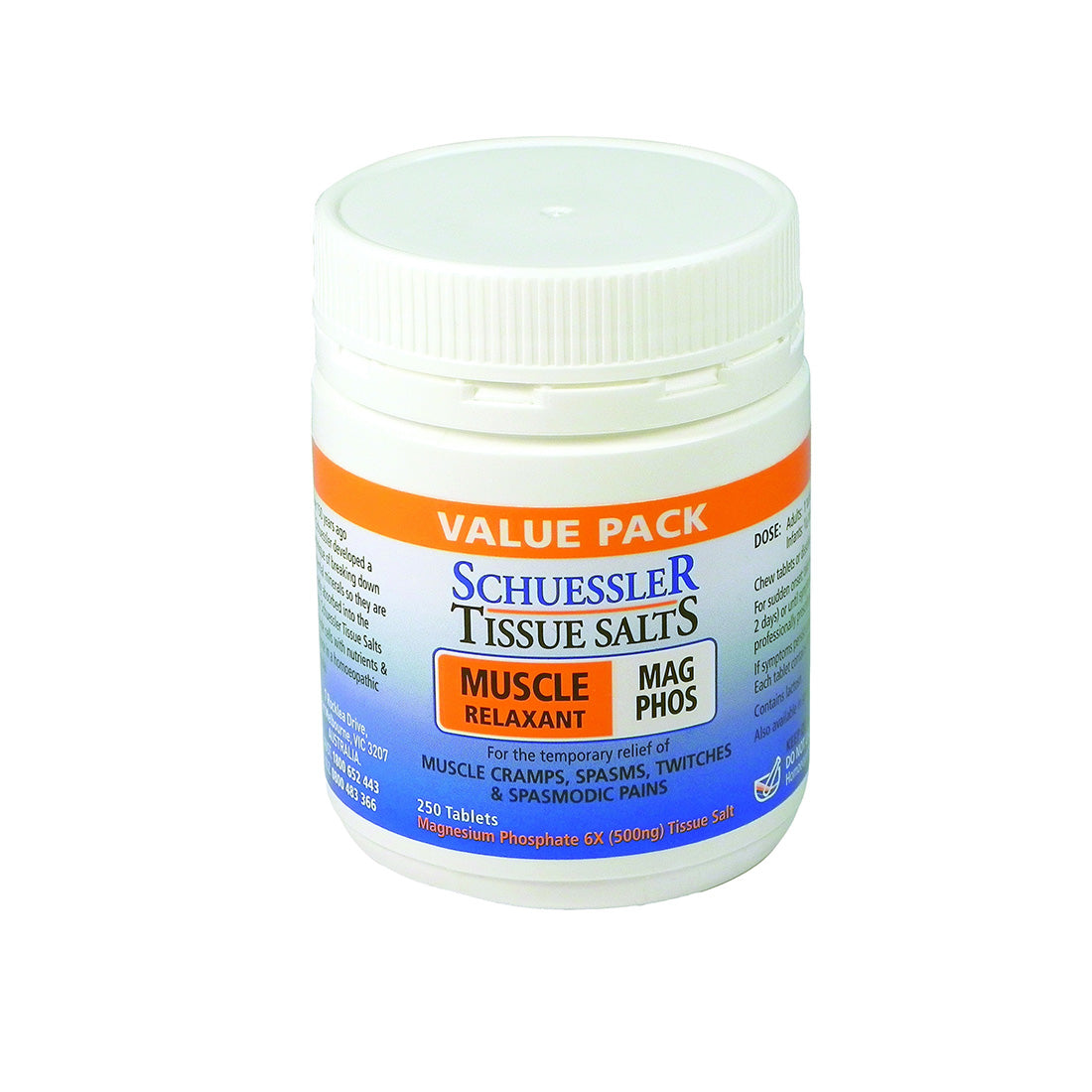 Martin & Pleasance Schuessler Tissue Salts Mag Phos Muscle Relaxant 25 ...