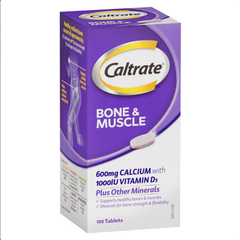 Caltrate Bone and Muscle 100 Tablets – Better Value Pharmacy