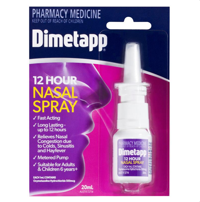 Dimetapp 12 Hour Nasal Spray 20mL (Limit ONE per Order) – Better Value ...