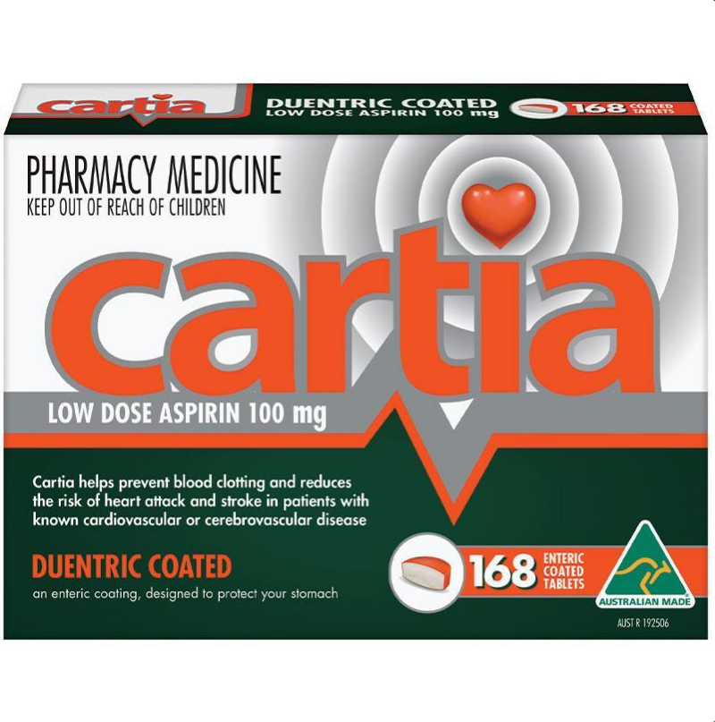 Cartia 100mg 168 Tablets – Better Value Pharmacy