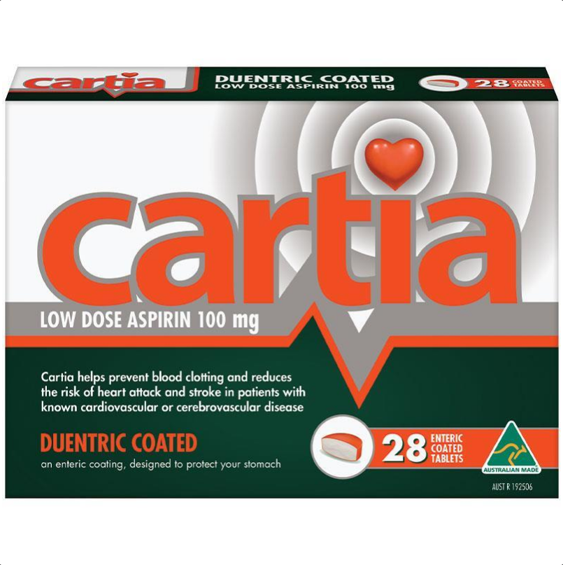 Cartia 100mg 28 Tablets – Better Value Pharmacy