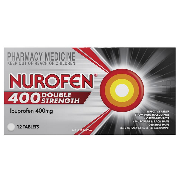 Nurofen Double Strength Pain and Inflammation Relief Tablets 400mg Ibu ...
