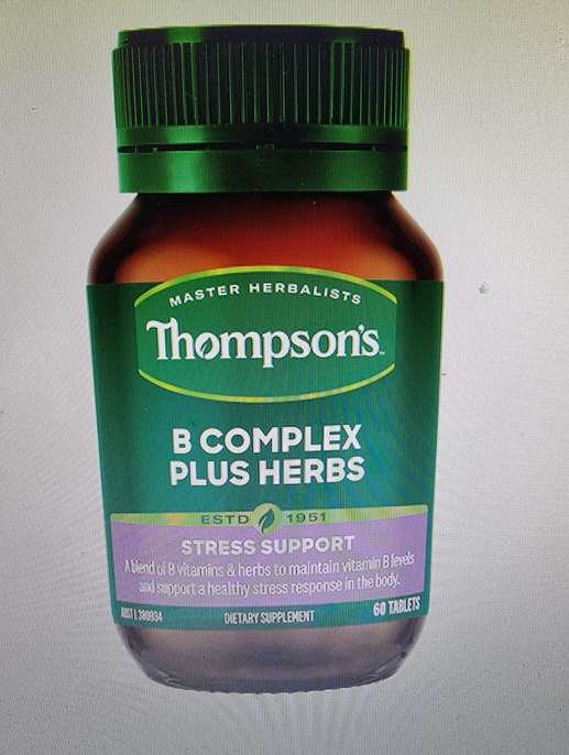 Thompsons B Complex Plus Herbs 60 Tablets – Better Value Pharmacy