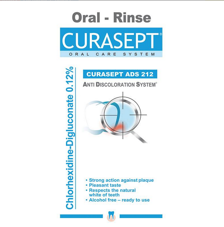 Curasept ADS 212 (Anti Discoloration System) Oral - Rinse 0.12% Chlorh ...