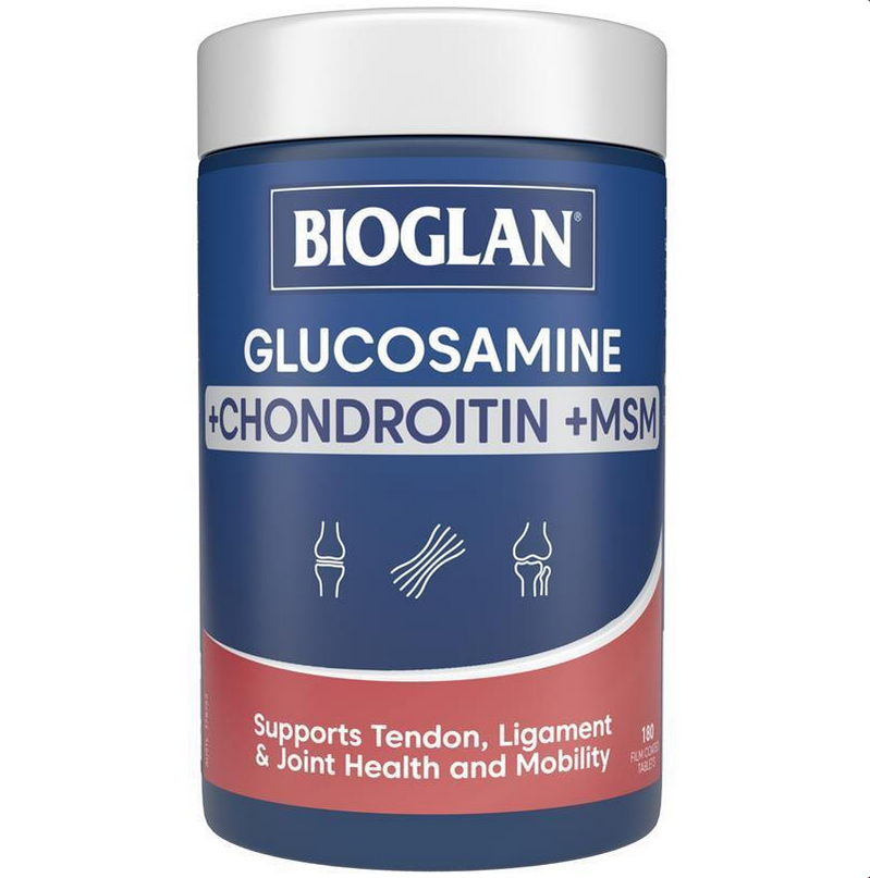 Bioglan Glucosamine Chondroitin + MSM 180 Tablets – Better Value Pharmacy