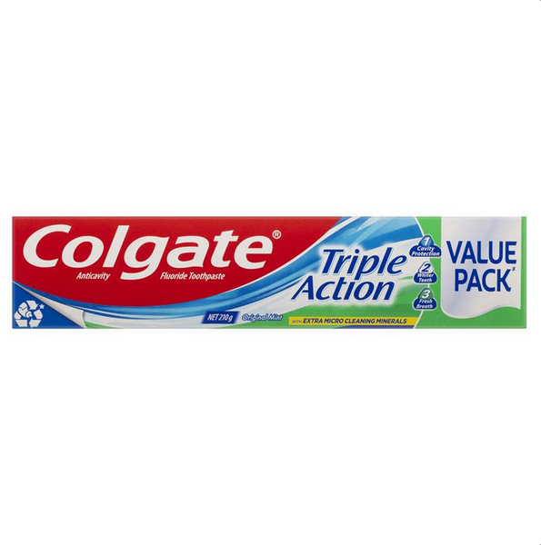 Colgate Toothpaste Triple Action 210g – Better Value Pharmacy
