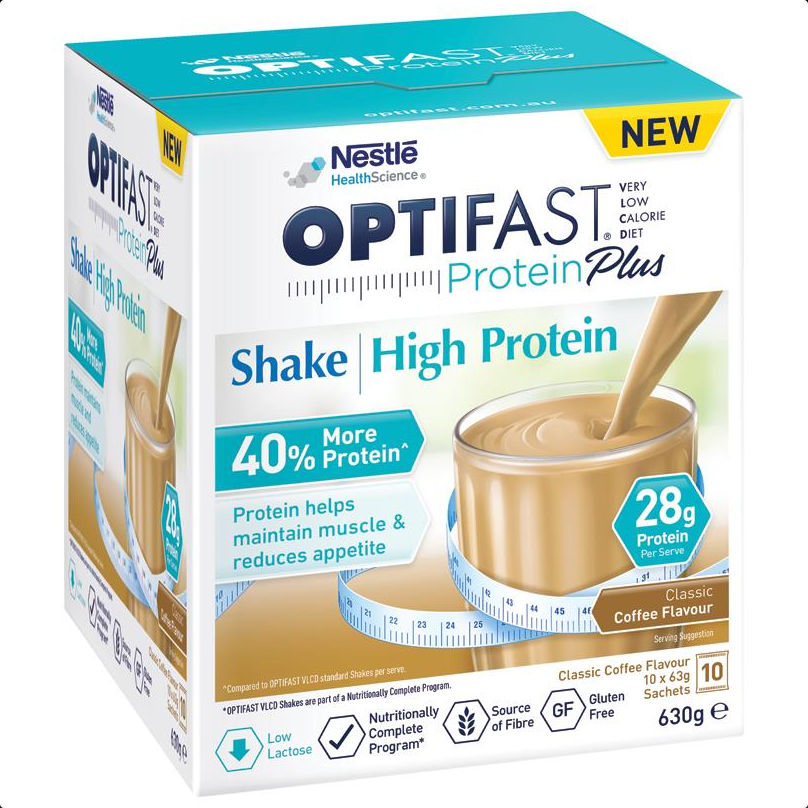 Optifast Protein Plus Shake Coffee 63g x 10 Sachets – Better Value Pharmacy