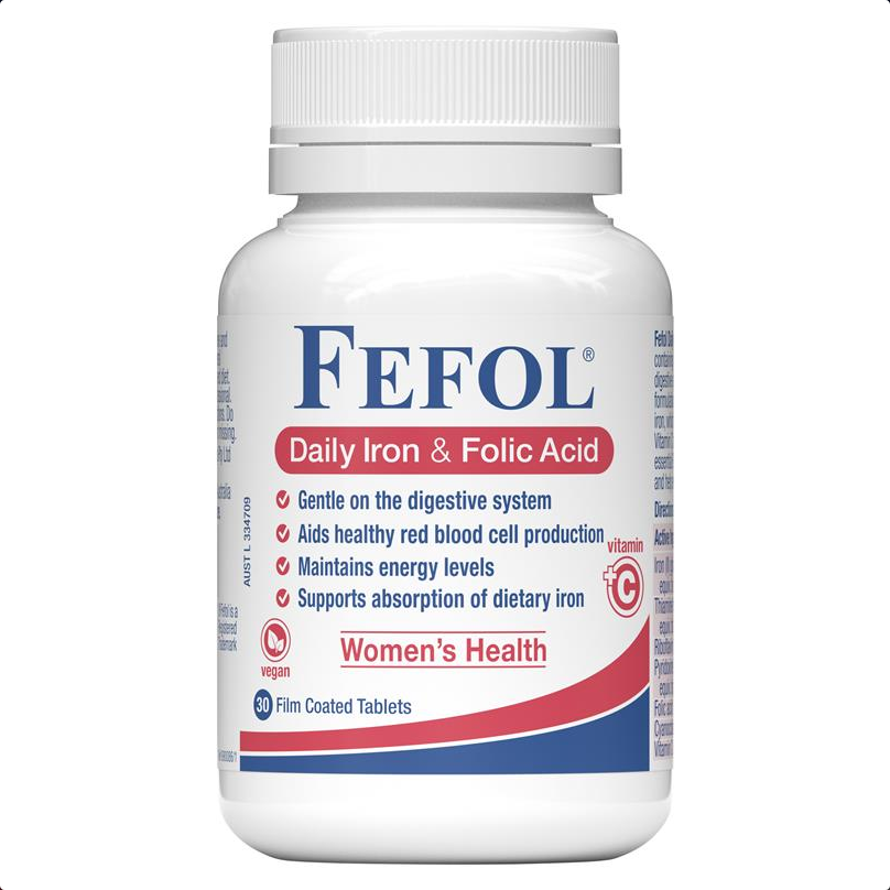Fefol Daily Iron & Folic Acid 30 Tablets – Better Value Pharmacy