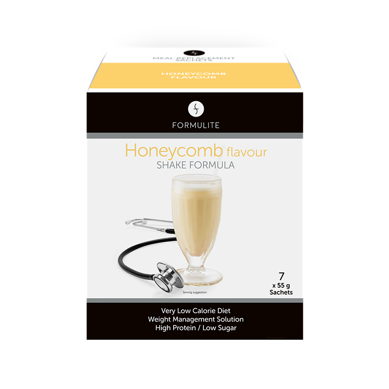 Formulite Meal Replacement Shake Sachet Box - Honeycomb Flavour 7 x 55 ...